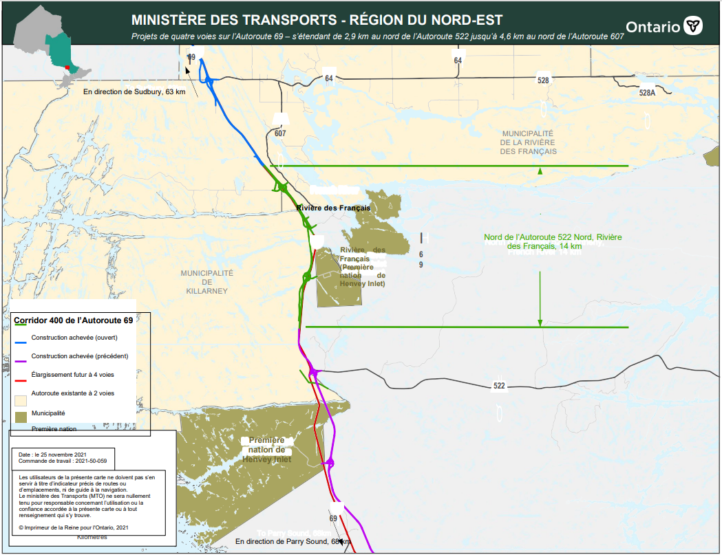 Ouverture de la route 69 nouvellement élargie en Ontario | Salle de ...